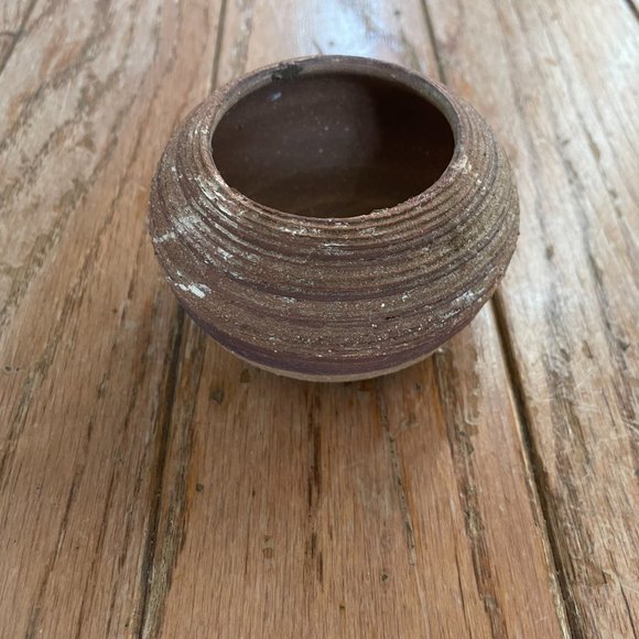 Vintage | Accents | Vintage Small Handmade Rustic Clay Pottery Pot ...
